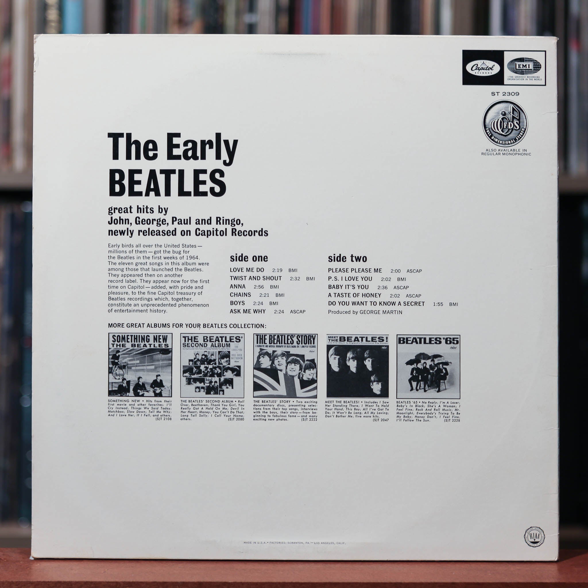 The Beatles - The Early Beatles - 1971 Capitol, VG+/VG+