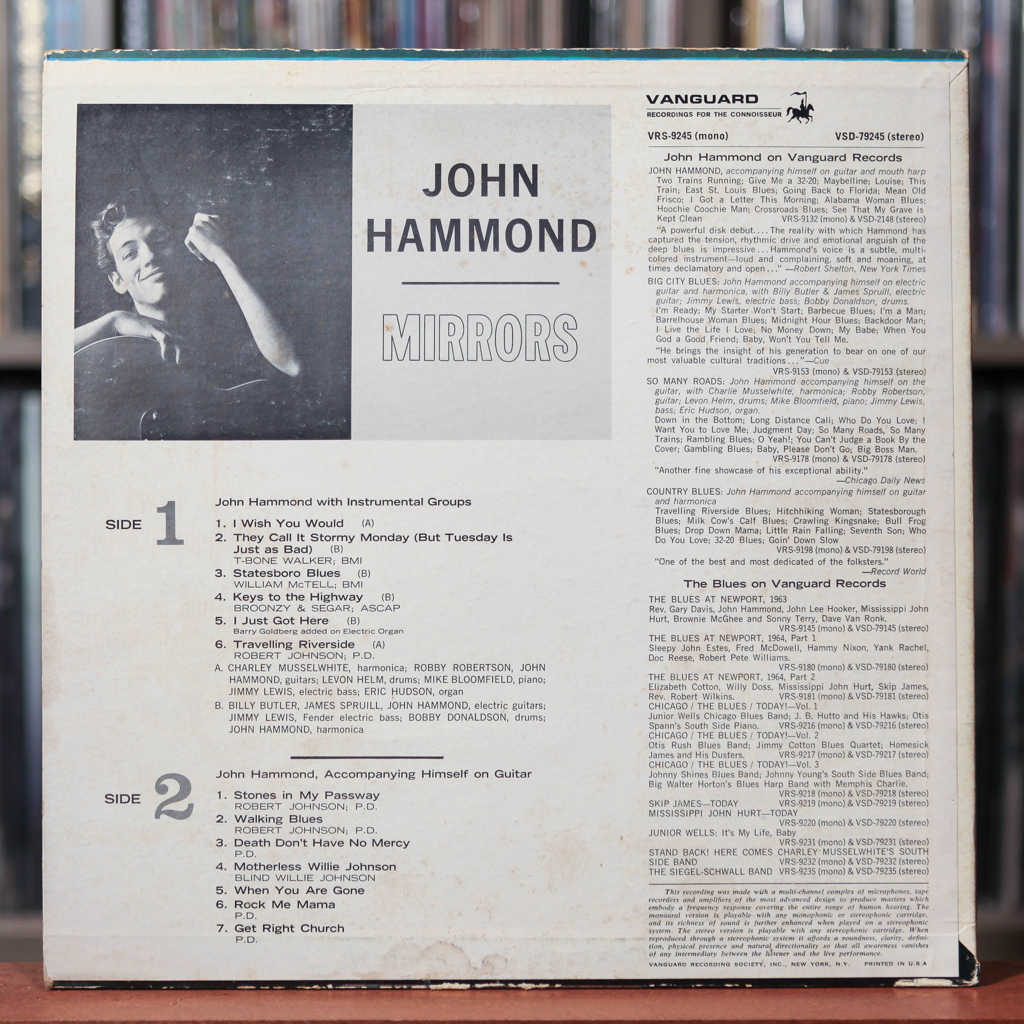 John Hammond - Mirrors - 1967 Vanguard, VG/VG