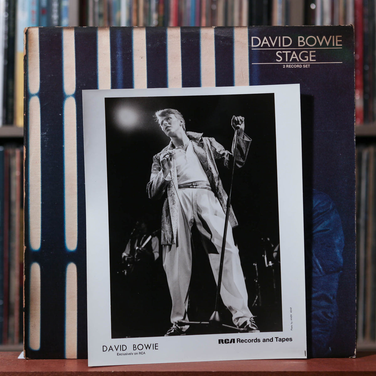 David Bowie - Stage - 2LP PROMO W/ PRESS PHOTOS and INSERTS 1978 RCA V