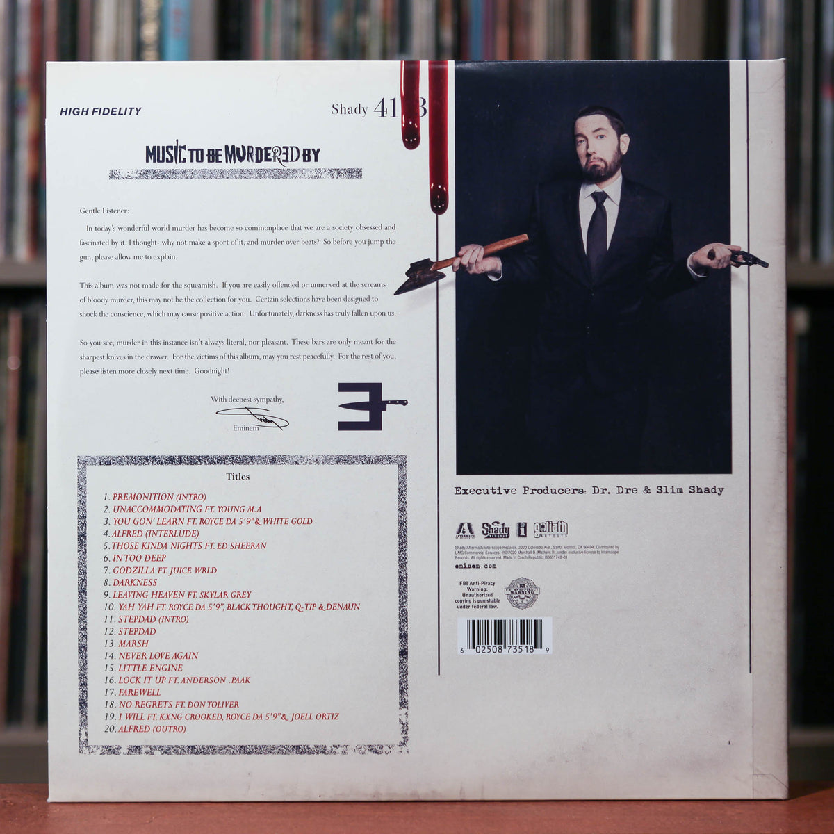 Eminem - Music To Be Murdered By - 2020 Aftermath Entertainment, EX/VG