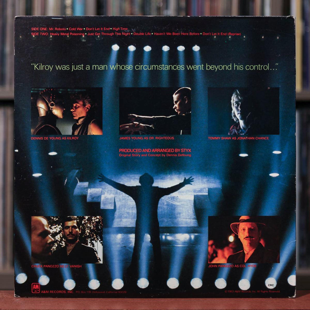 Styx - Kilroy Was Here - 1983 A&M, EX/EX