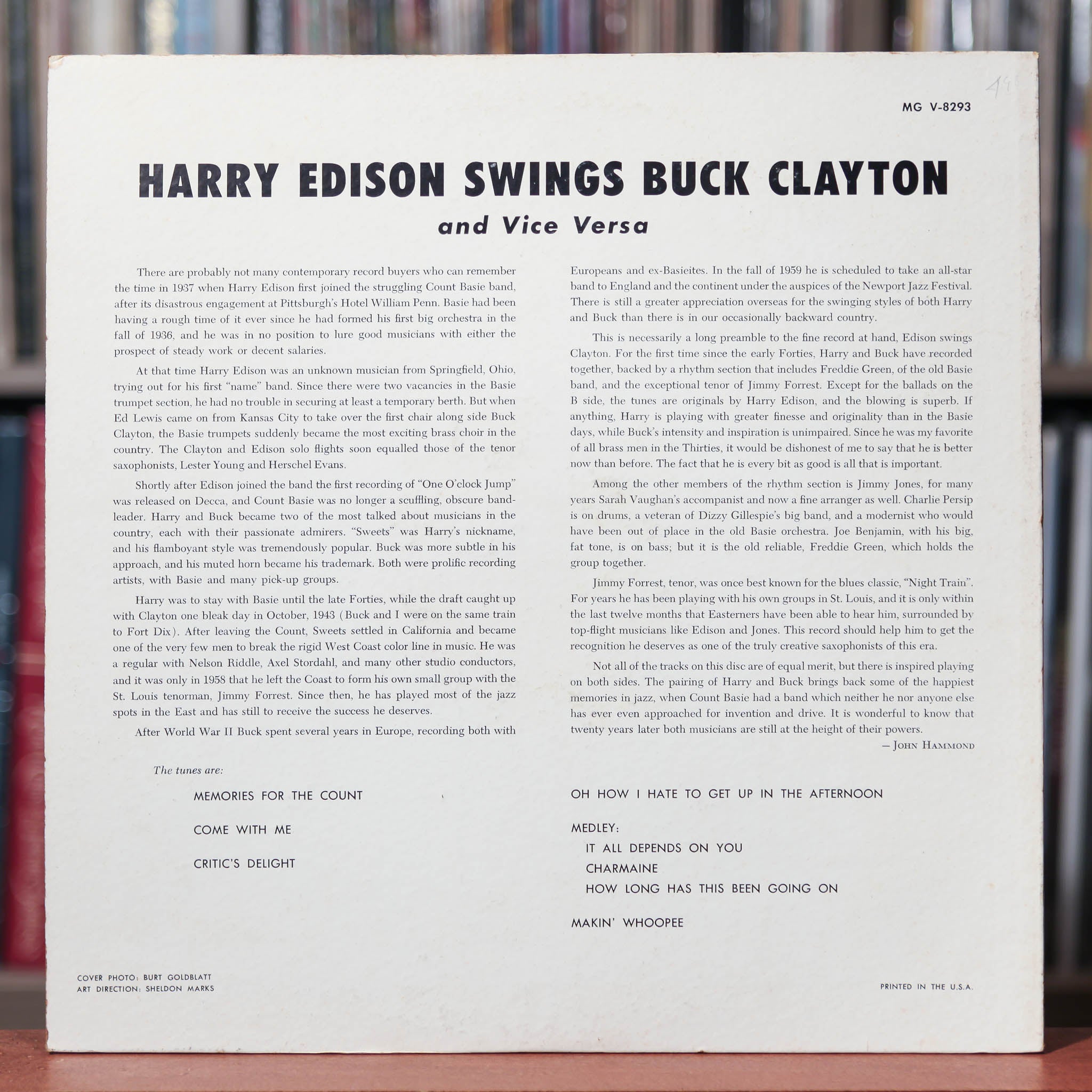 Harry Edison / Buck Clayton – Harry Edison Swings Buck Clayton (And Vi