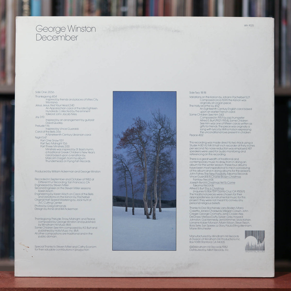 George Winston - December - 1982 Windham Hill - VG+/VG+