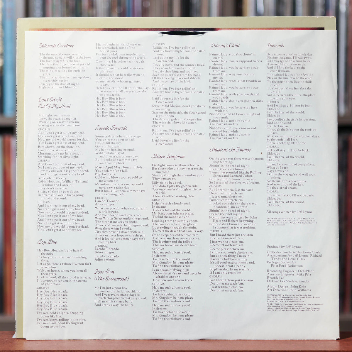 ELO - Eldorado - A Symphony By The Electric Light Orchestra - 1974 UA,