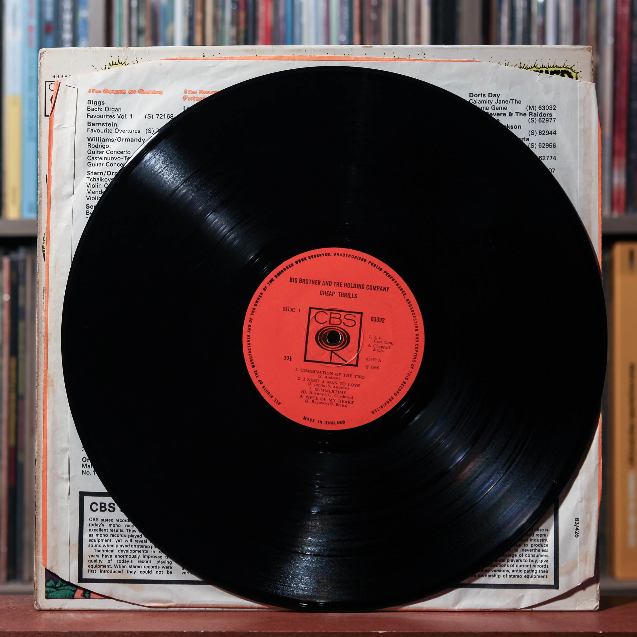 Big Brother & The Holding Company - Cheap Thrills - UK 1968 CBS, VG/VG