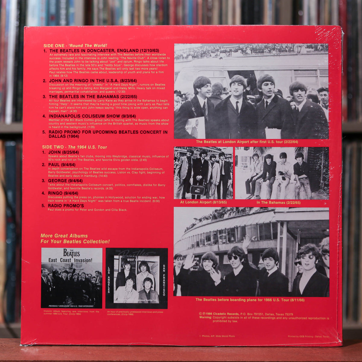 The Beatles - 'Round The World! - 1986 Cicadelic Records SEALED