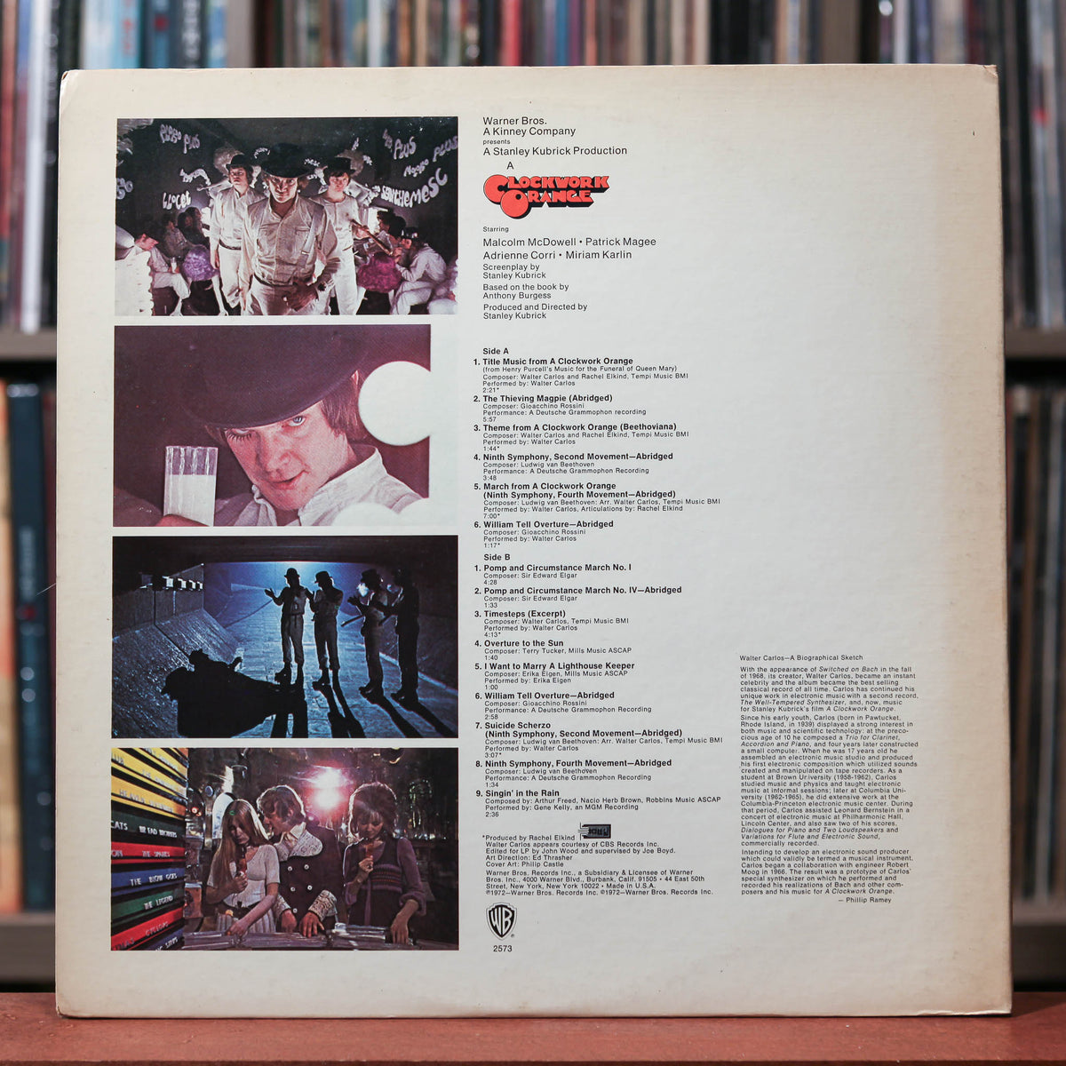 Various - Stanley Kubrick's A Clockwork Orange - 1972 Warner Bros. Rec