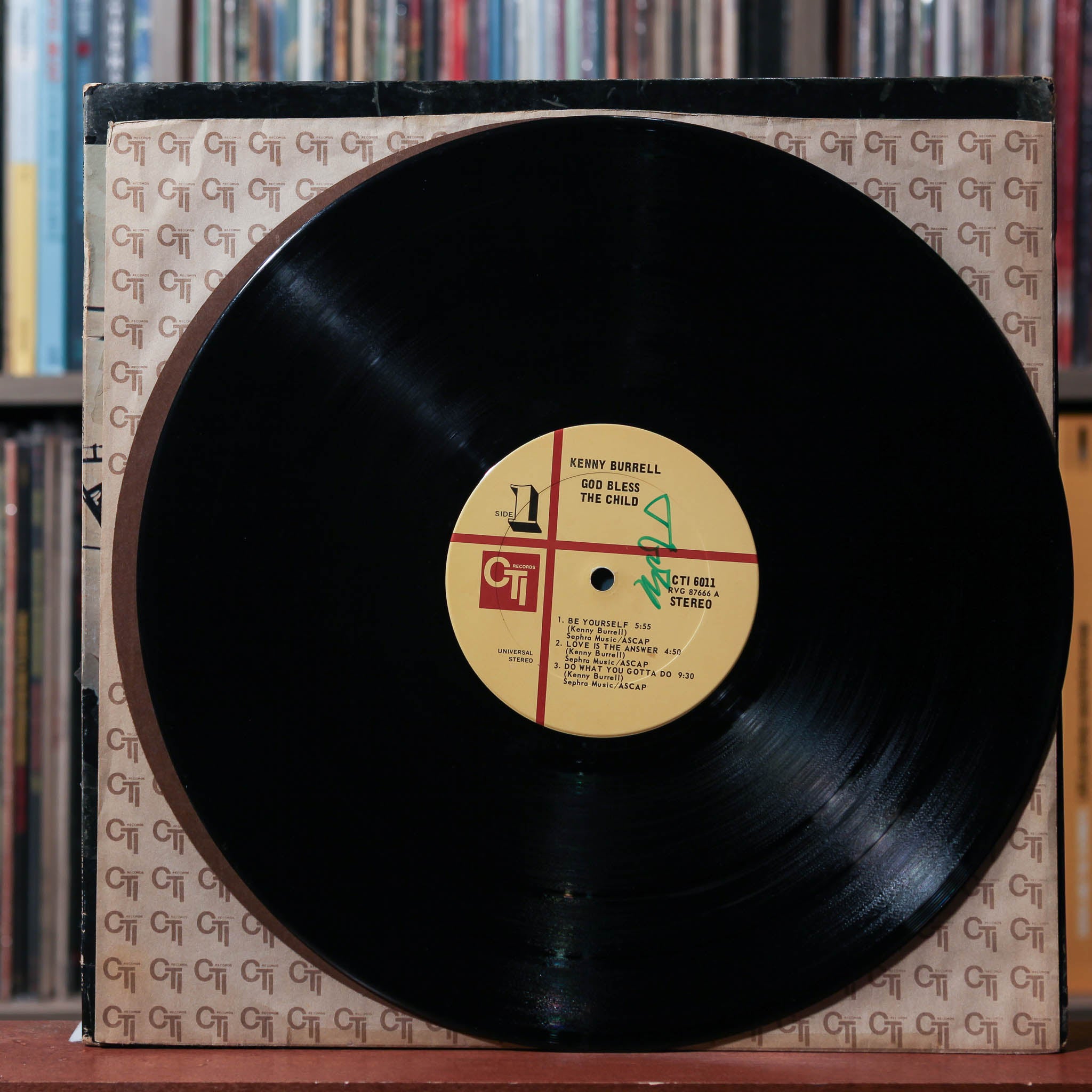 Kenny Burrell - God Bless The Child - 1971 CTI Records, VG/VG