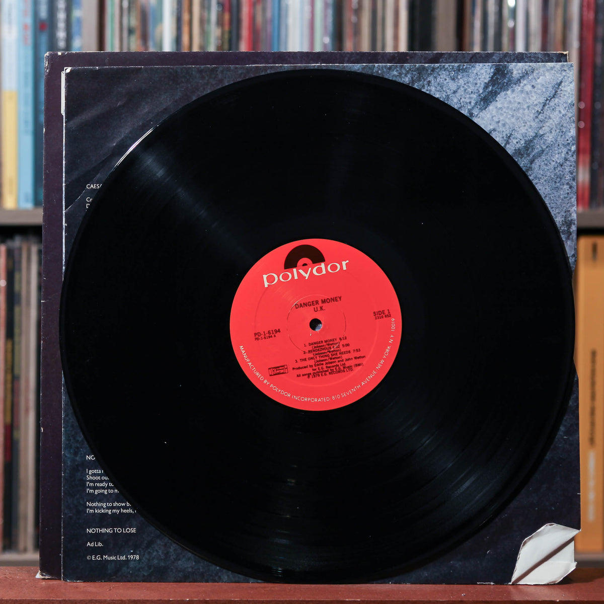 UK - Danger Money - 1979 Polydor, VG/VG+