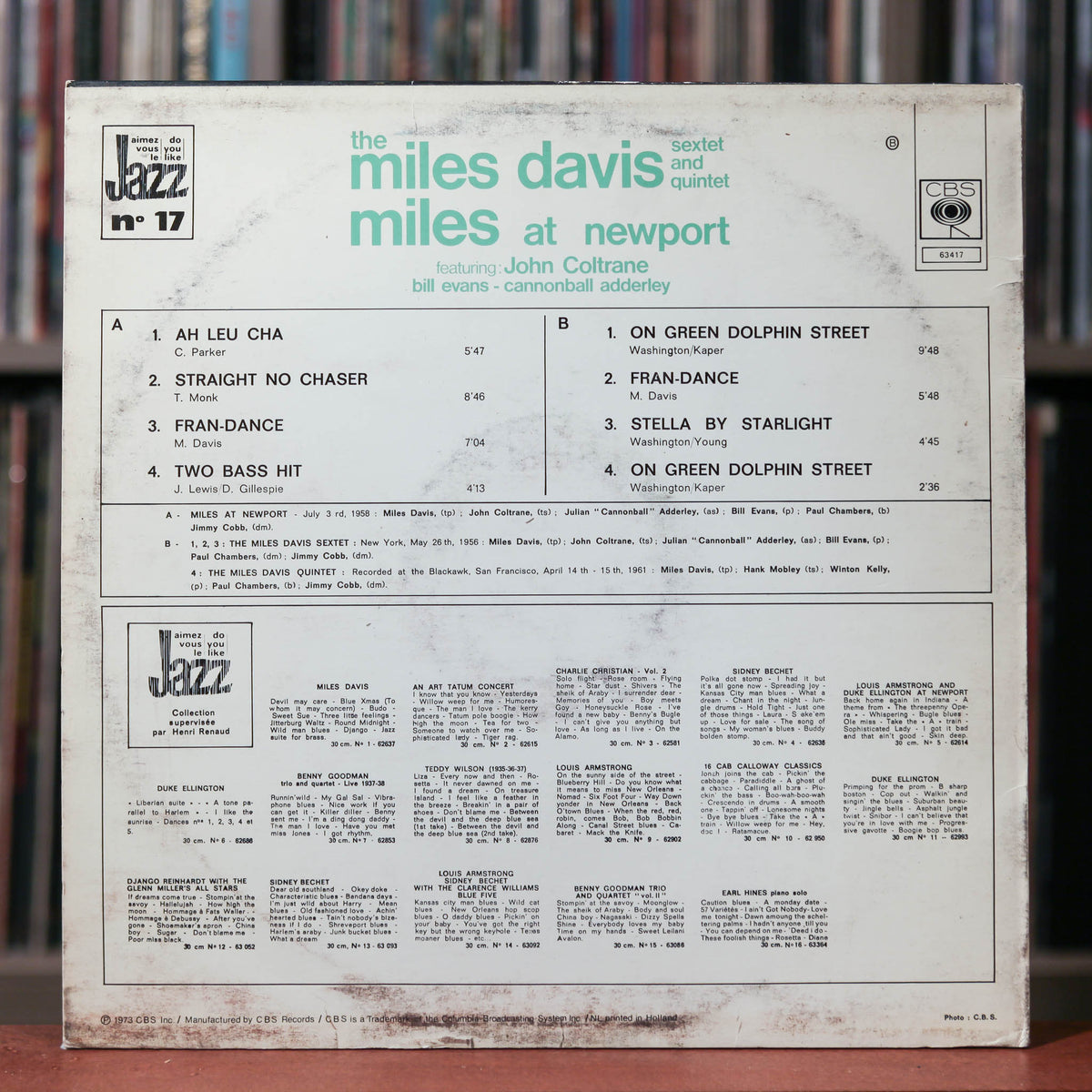 The Miles Davis Sextet - Miles At Newport - Holland - 1973 CBS, Strong