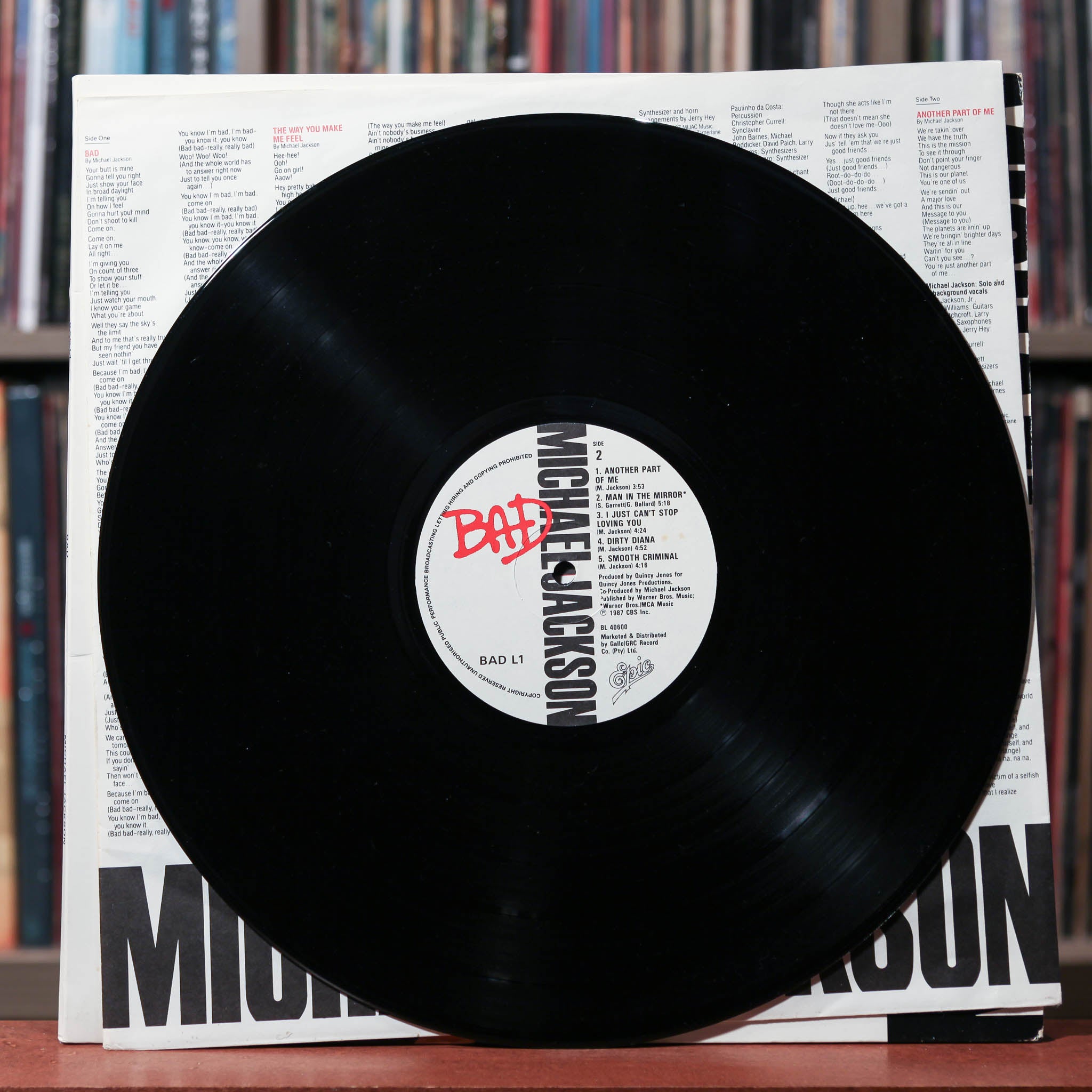 michael jackson bad lp