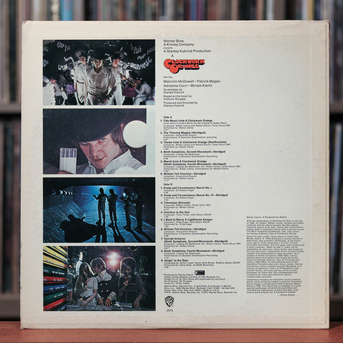 Stanley Kubrick's A Clockwork Orange - 1972 Warner, VG+/VG+