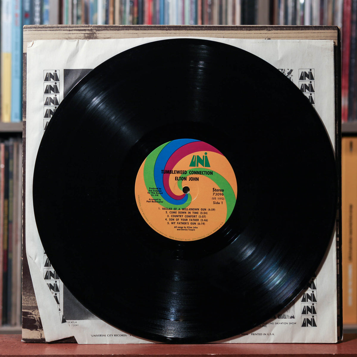 Elton John - Tumbleweed Connection - 1970 UNI Records, VG/VG