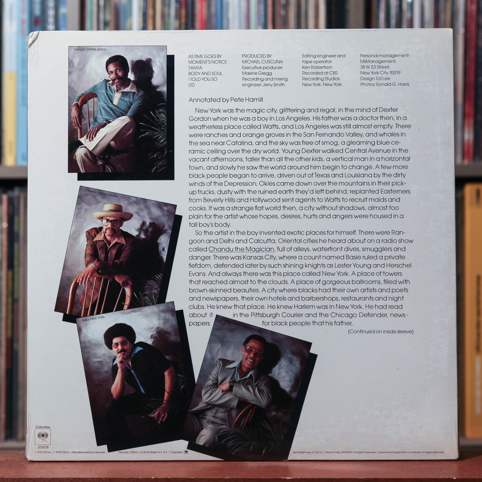 Dexter Gordon Quartet - Manhattan Symphonie - 1978 Columbia SEALED