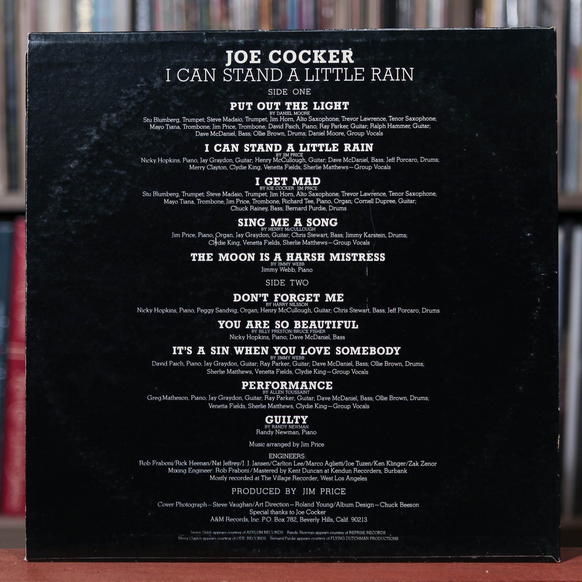 Joe Cocker - I Can Stand A Little Rain - 1974 A&M, EX/VG+