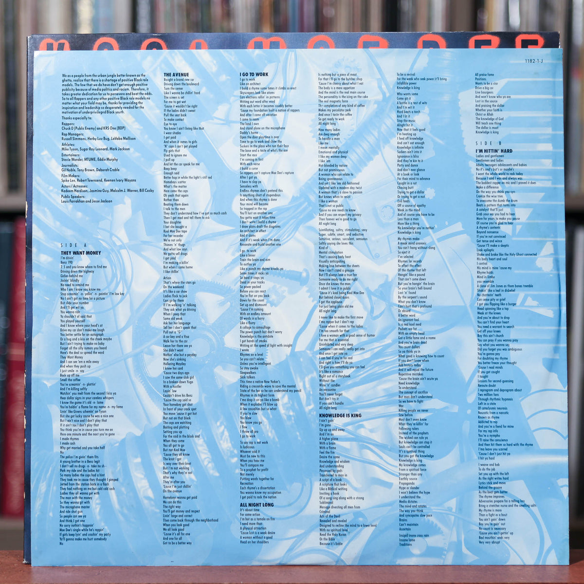 Kool Moe Dee - Knowledge Is King- 1989 Jive, EX/EX