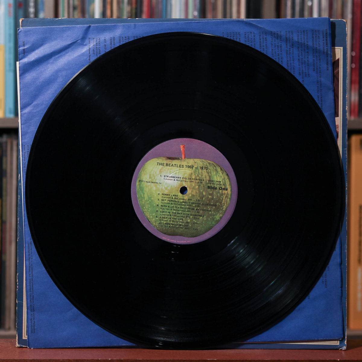 The Beatles - 1967-1970 - 2LP MAUVE LABELS W/ INSERT 1973 Apple Record