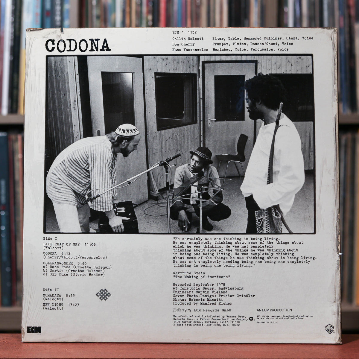 Codona - Codona - 1979 ECM Records, SEALED