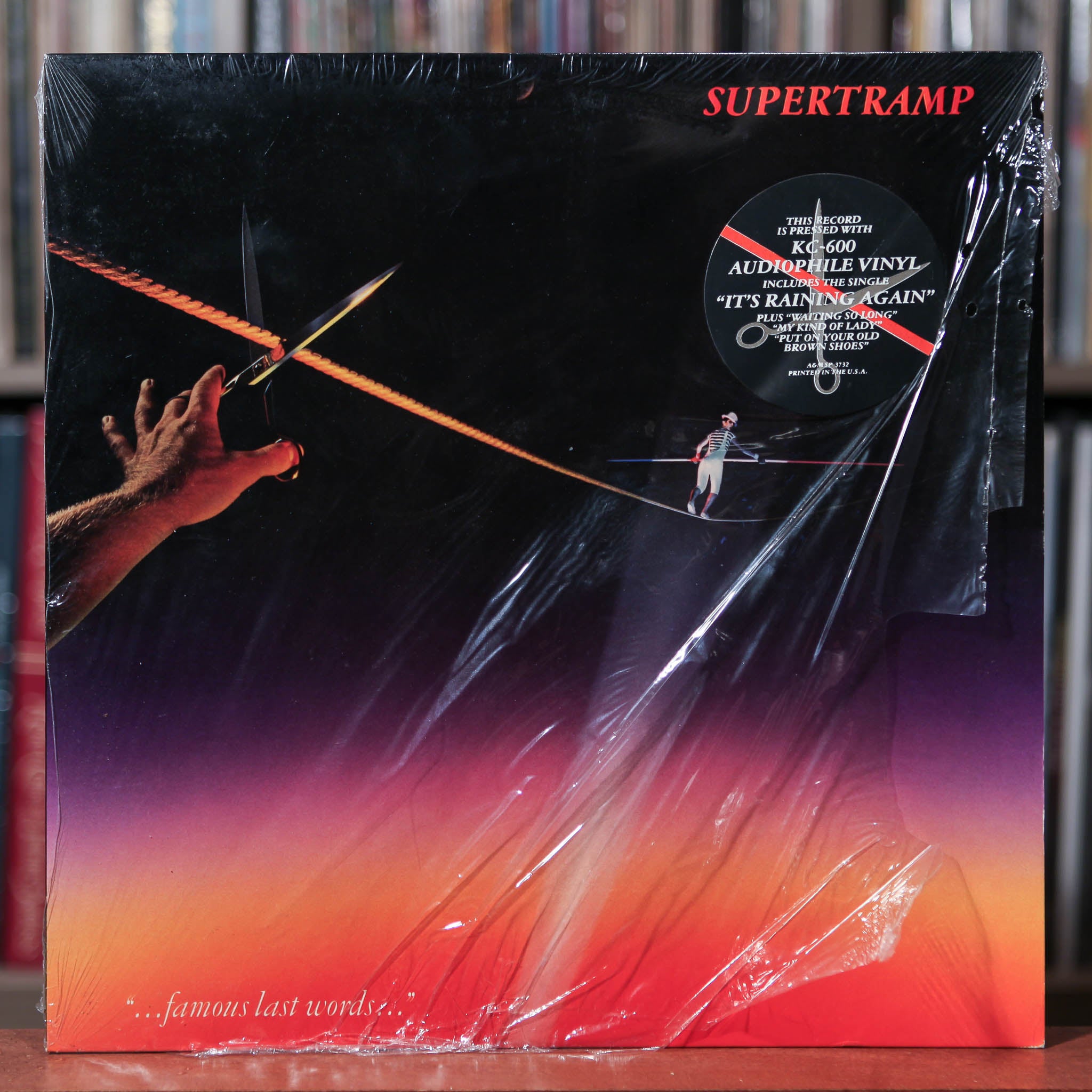 Supertramp - "...Famous Last Words..." - 1982 A&M, EX/VG+ w/Shrink and