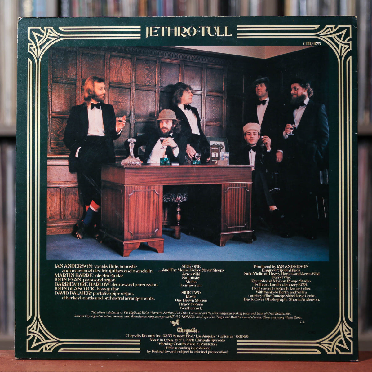 Jethro Tull - Heavy Horses - 1978 Chrysalis, VG+/VG+