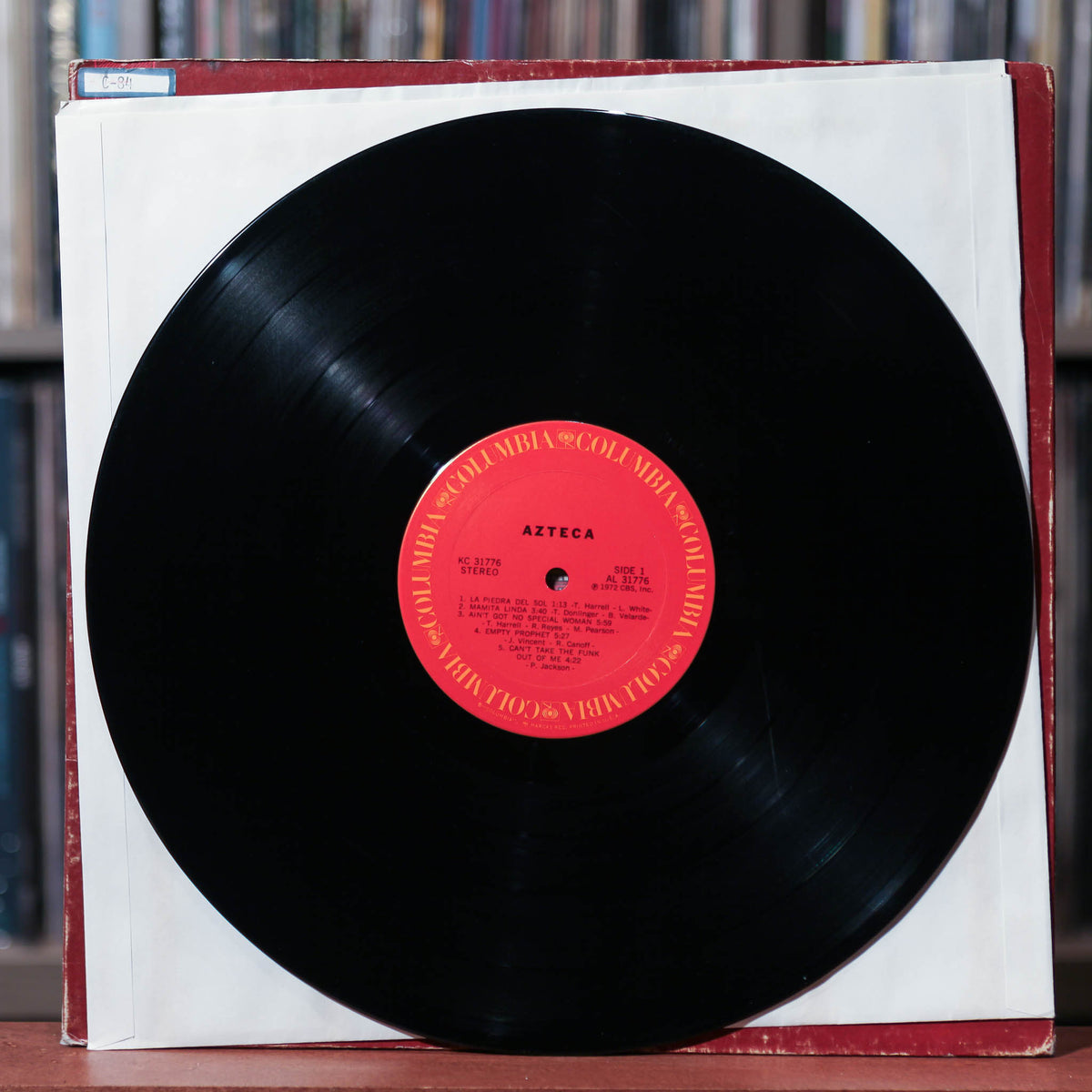 Azteca - Self-Titled - RARE PROMO - 1972 Columbia, VG/VG