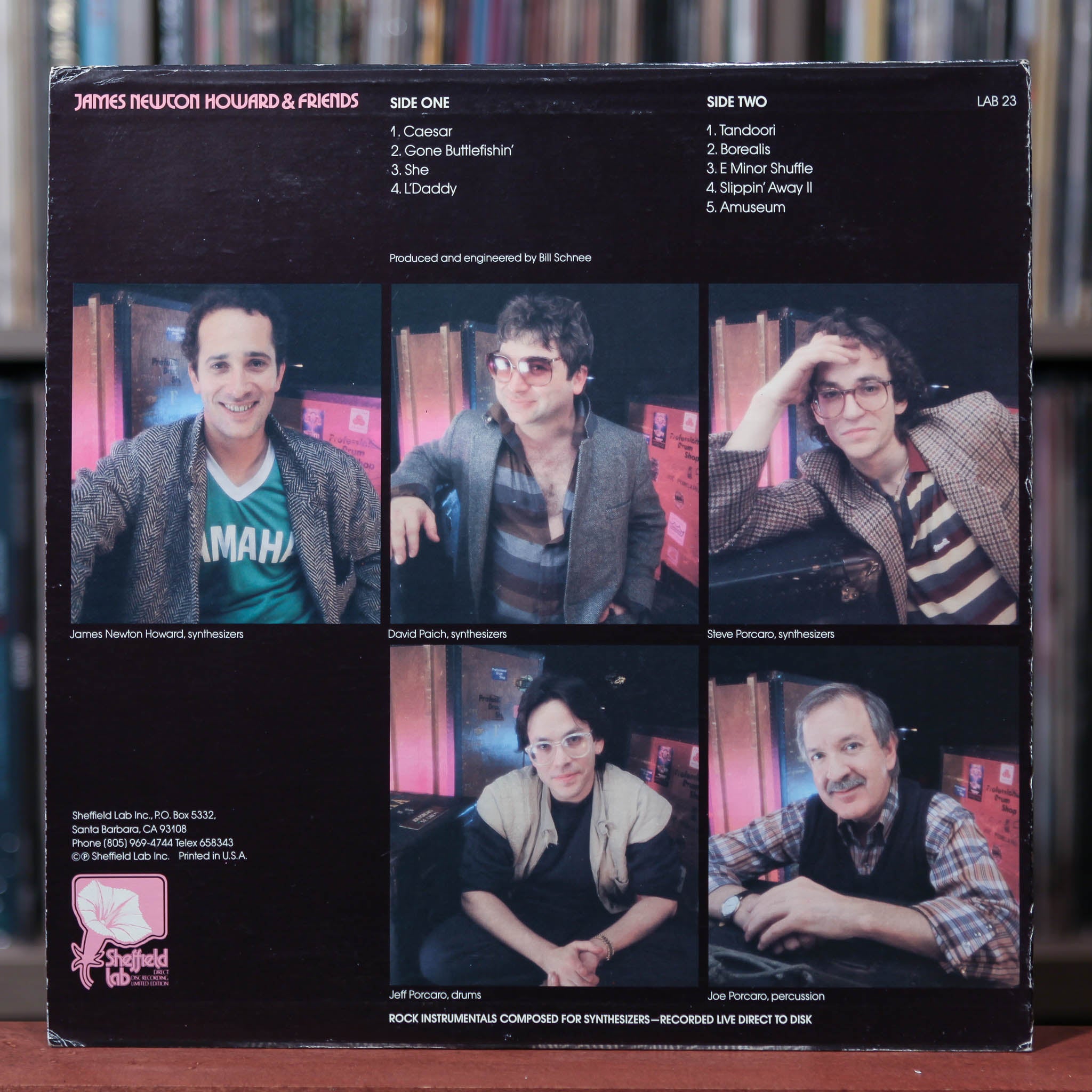 James Newton Howard & Friends - Self-Titled - 1983 Sheffield Lab, VG+/