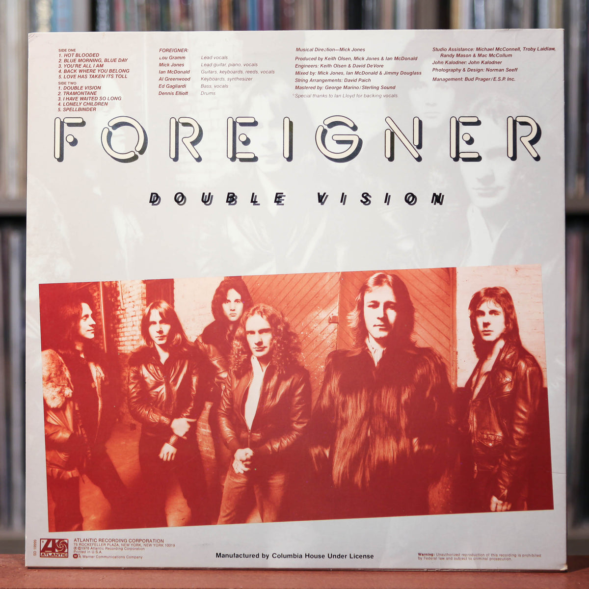 Foreigner - Double Vision - 1978 Atlantic, EX/EX