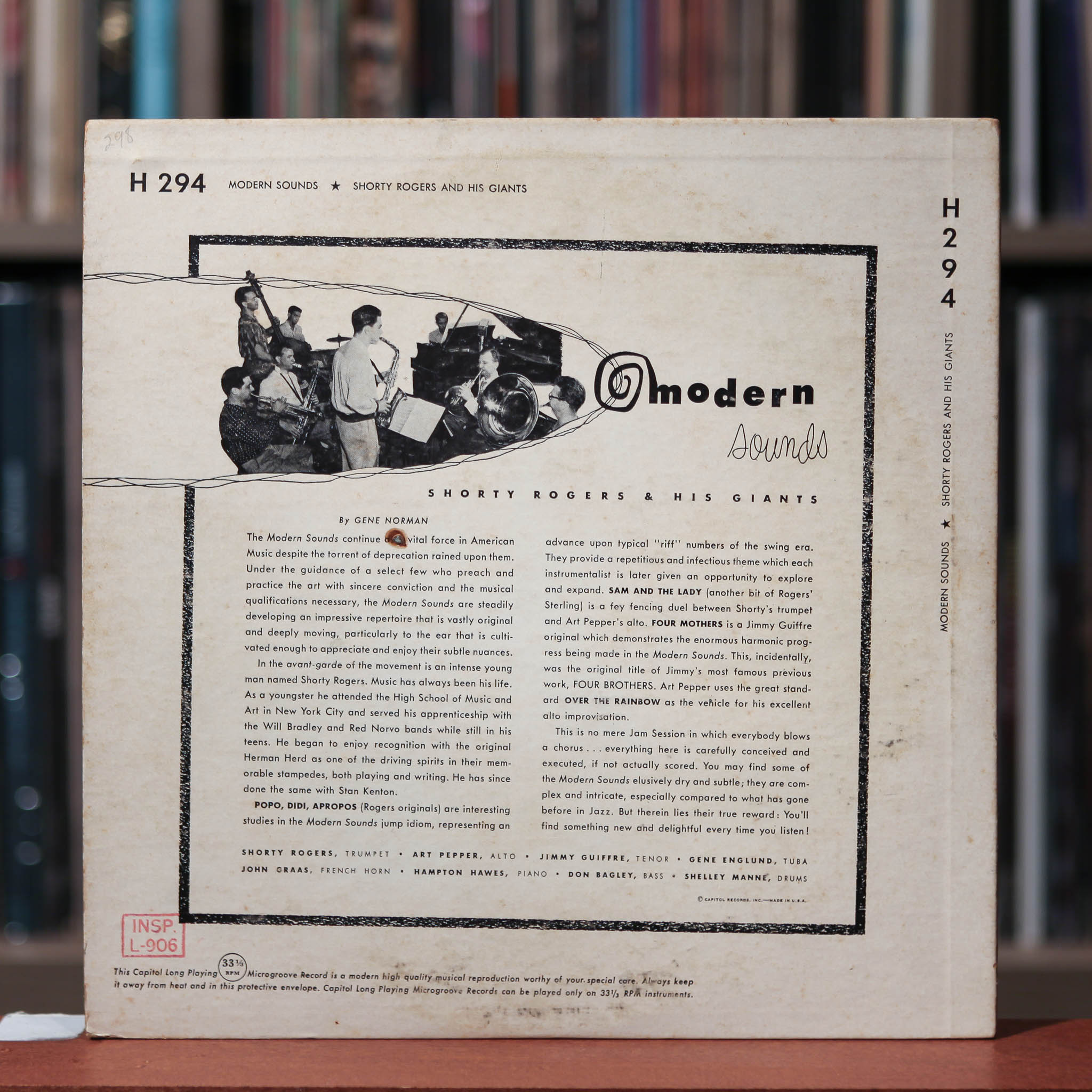 Shorty Rogers And His Giants - Modern Sounds - 10" LP - 1952 Capitol,