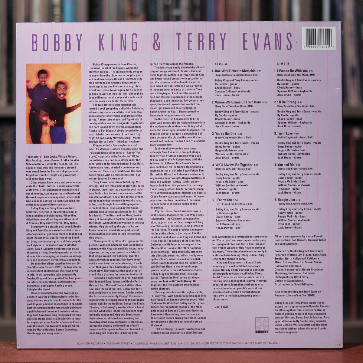 Bobby King And Terry Evans - Rhythm, Blues, Soul & Grooves - 1990 Roun