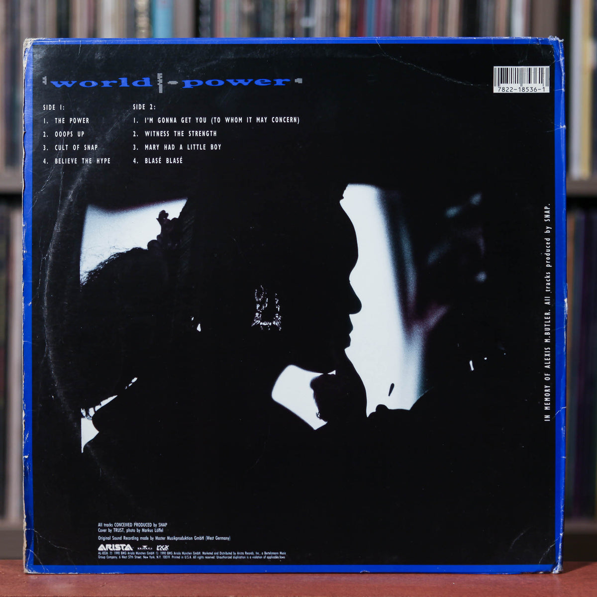 Snap! - World Power - 1990 Arista, VG/VG