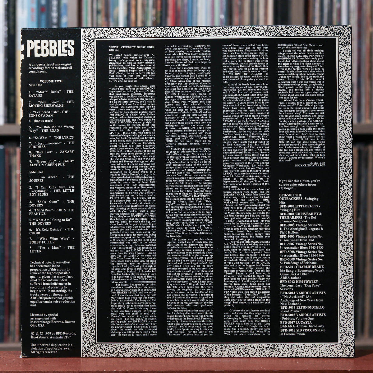 Various - Pebbles Volume 2 - 1979 BFD Records, VG+/VG