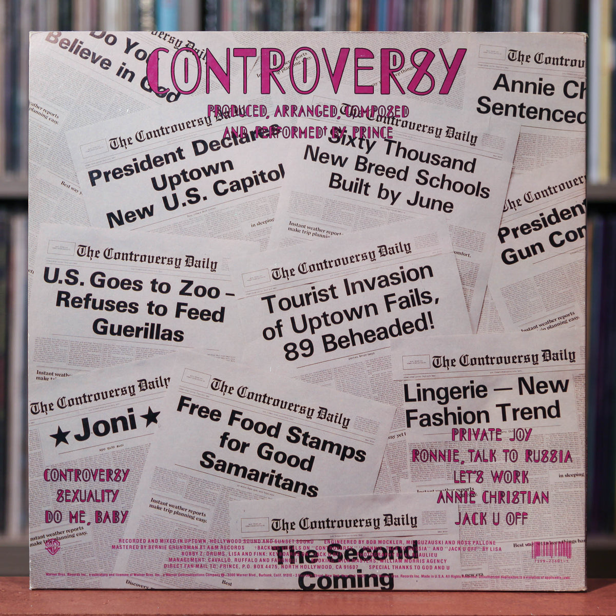 Prince - Controversy - 1981 Warner, VG+/VG+ w/Poster