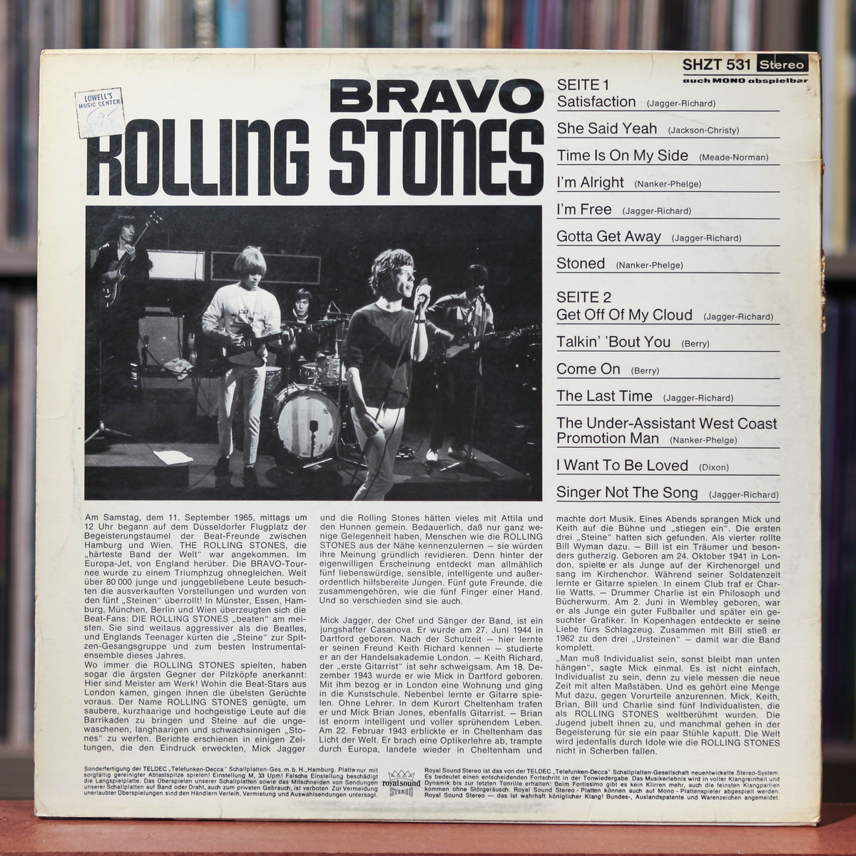 Rolling Stones - Bravo - German Import - 1966 HOR ZU, VG/EX