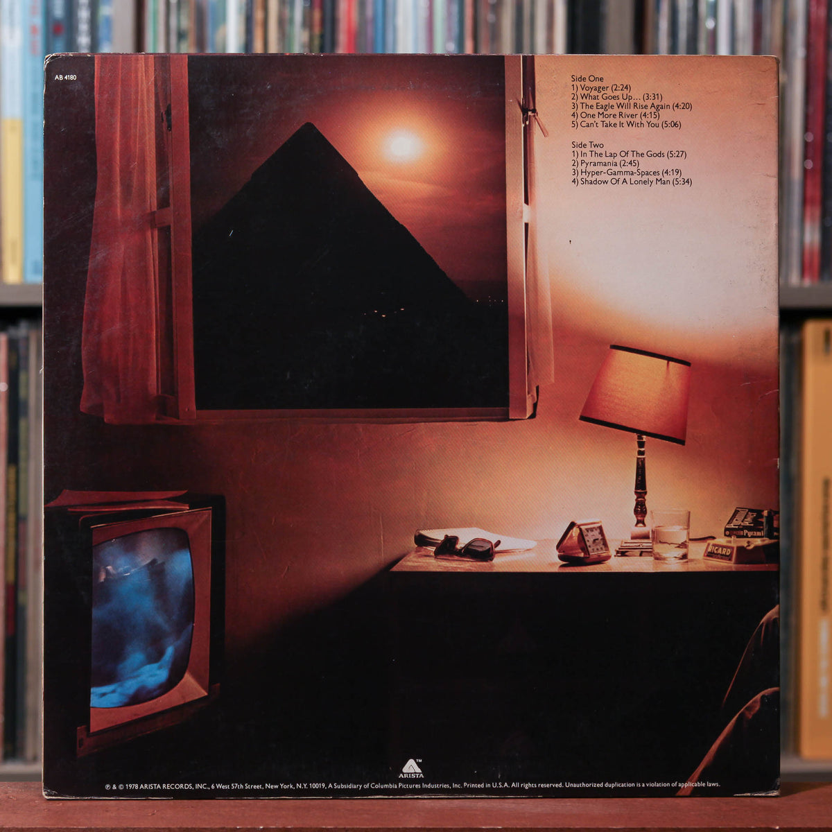 The Alan Parsons Project - Pyramid - W/ INSERT 1978 Arista, VG/EX