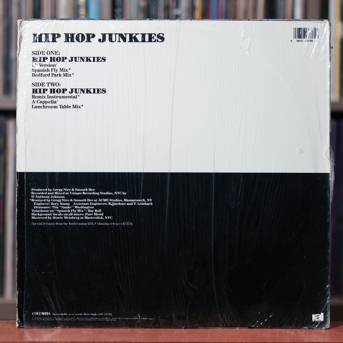 Nice & Smooth - Hip Hop Junkies - 12" Single - 1991 Rush Associated La