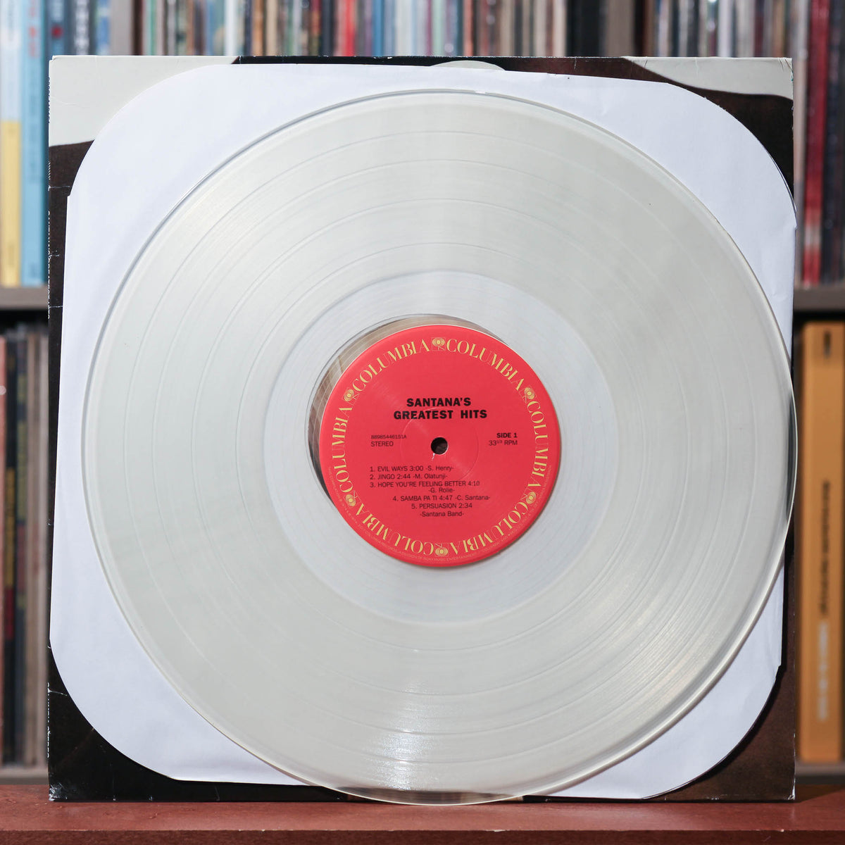 Santana - Greatest Hits - CLEAR VINYL 2019 Columbia, VG/EX