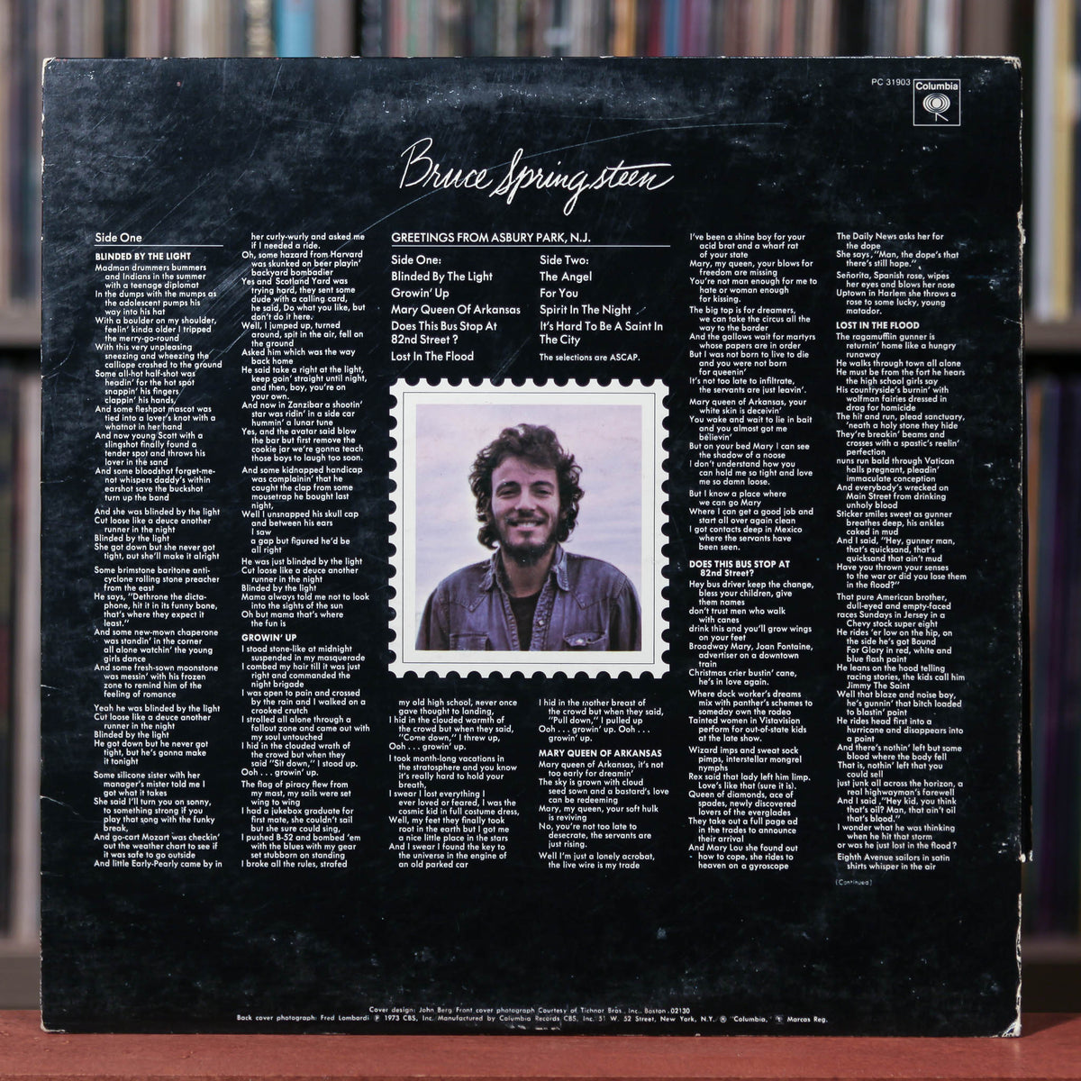 Bruce Springsteen - Greetings From Asbury Park, NJ - 1973 CBS, VG/VG