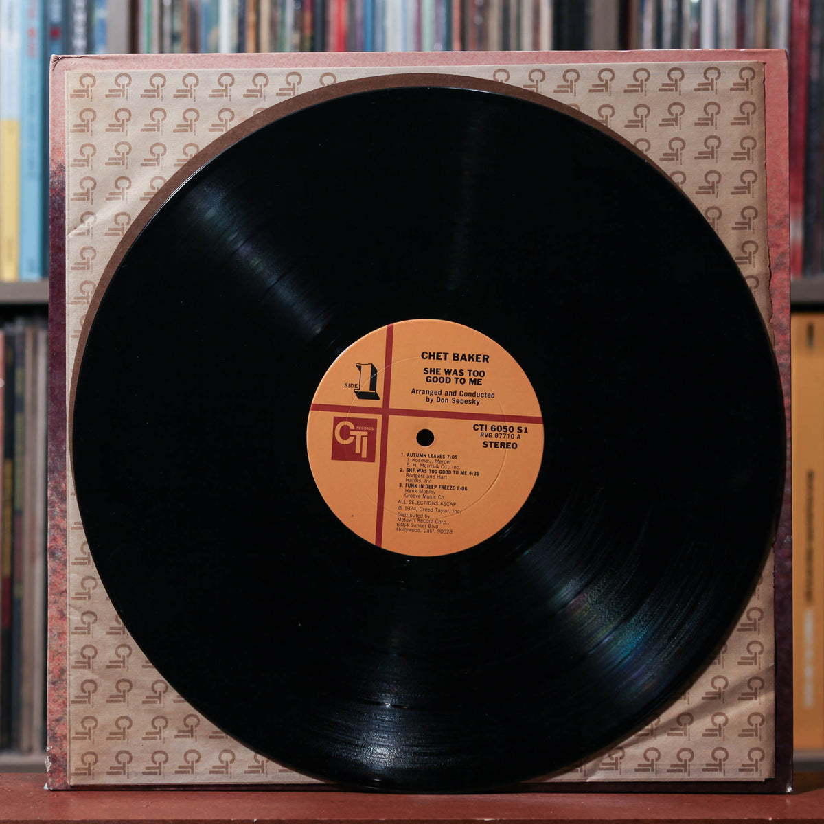 Chet Baker - She Was Too Good To Me - 1974 CTI Records, VG+/VG
