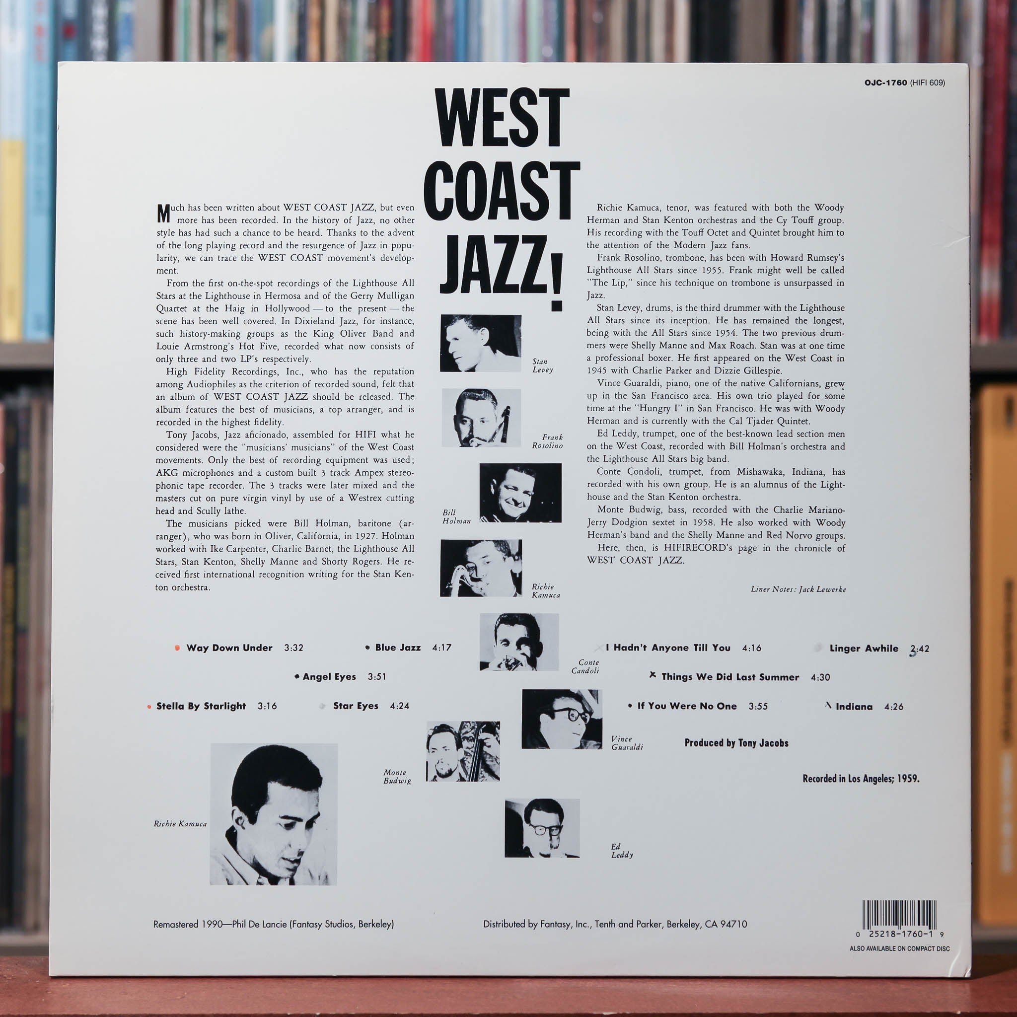 Bill Holman - West Coast Jazz In Hifi - 1990 Original Jazz Classics, V