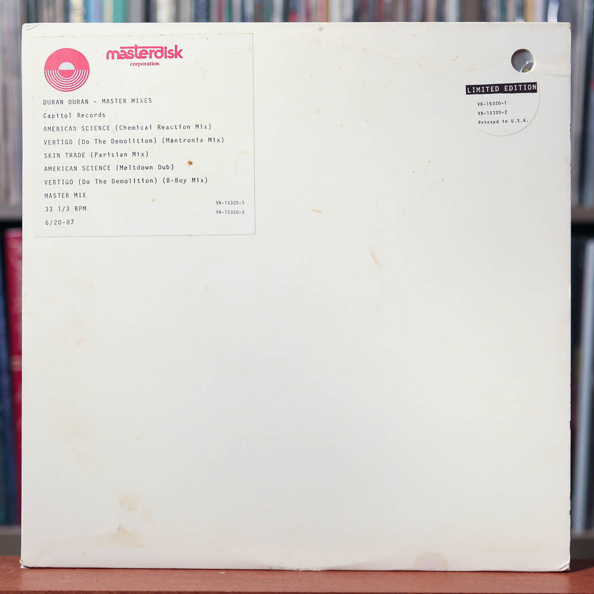 Duran Duran - Master Mixes - 2LP - 1986 Tritec PROMO, EX/VG+