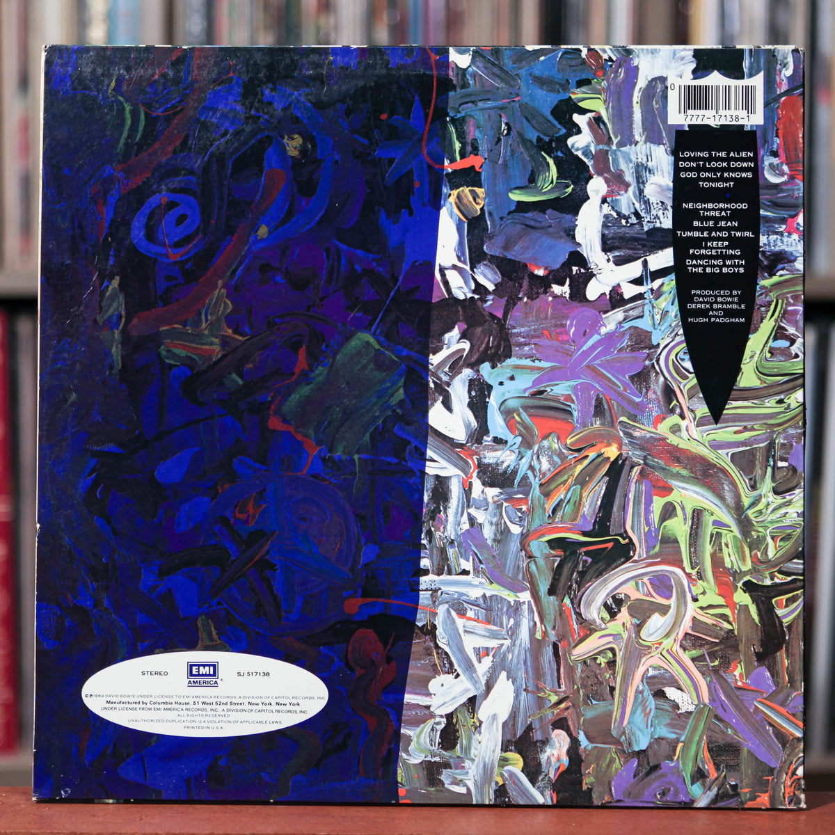 David Bowie - Tonight - 1984 EMI America, VG+/EX