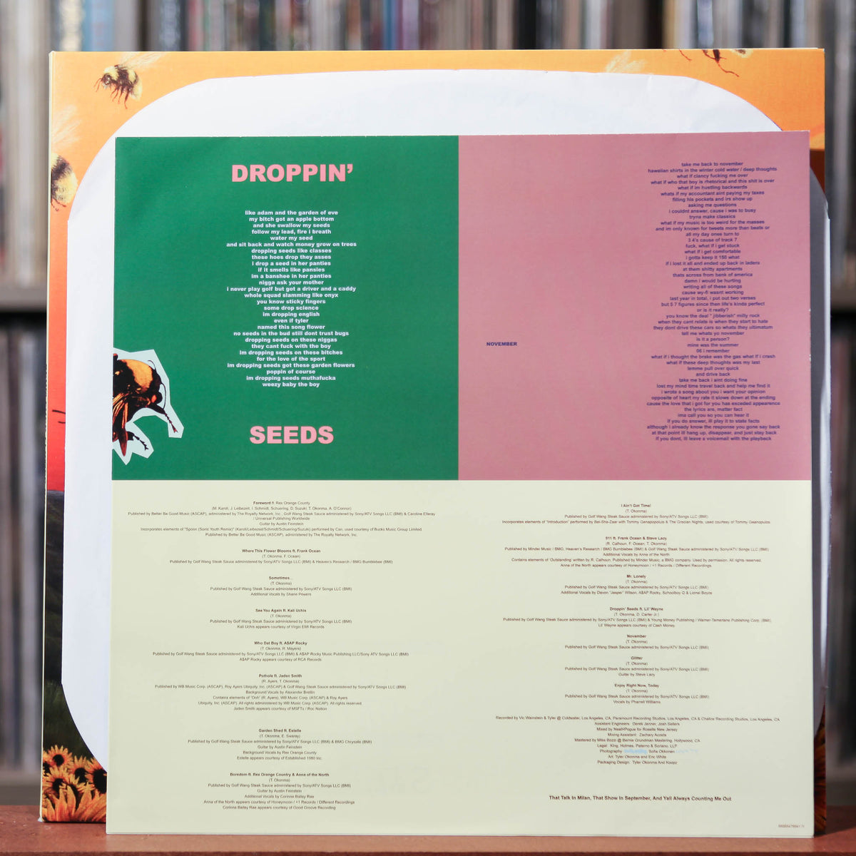 Tyler, The Creator - Scum Fu** Flower Boy - 2017 Columbia, EX/EX