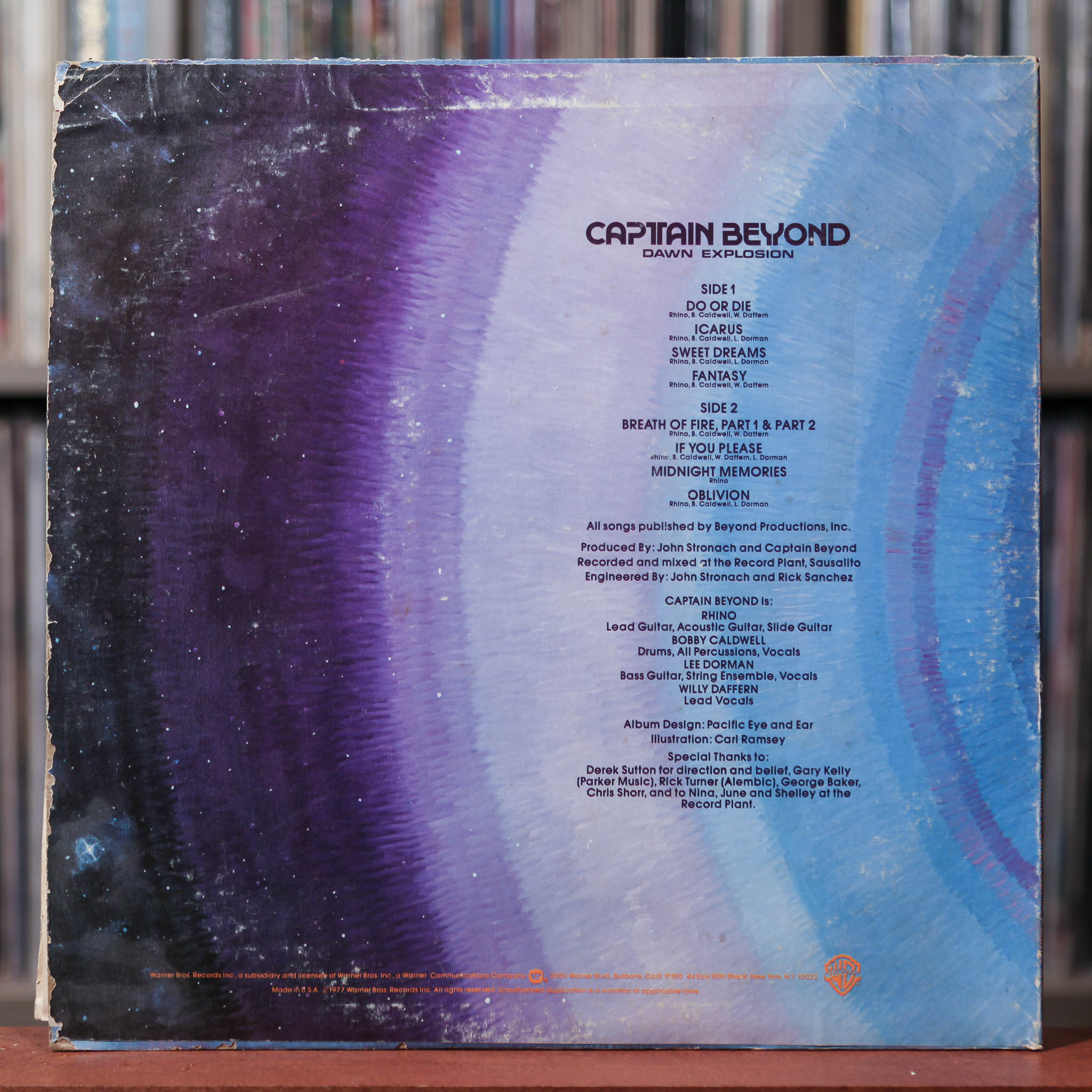 Captain Beyond - Dawn Explosion - 1977 Warner Bros, VG/VG+